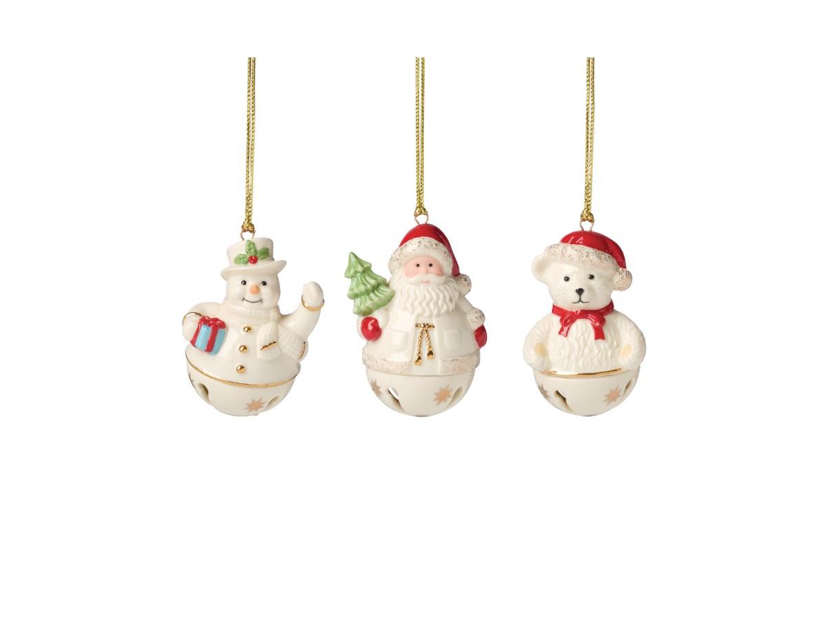 Click here for Lenox 2025 Jingle Bell Ornaments  Set of 3 - Natur... prices