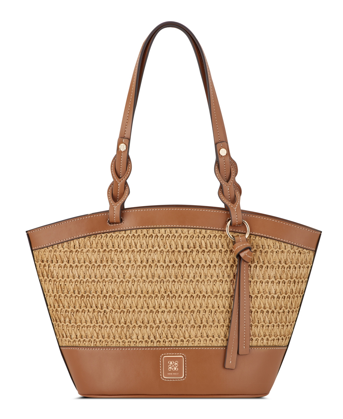 Click here for Nine West Womens Nefi Shopper Tote Bag - Natural B... prices