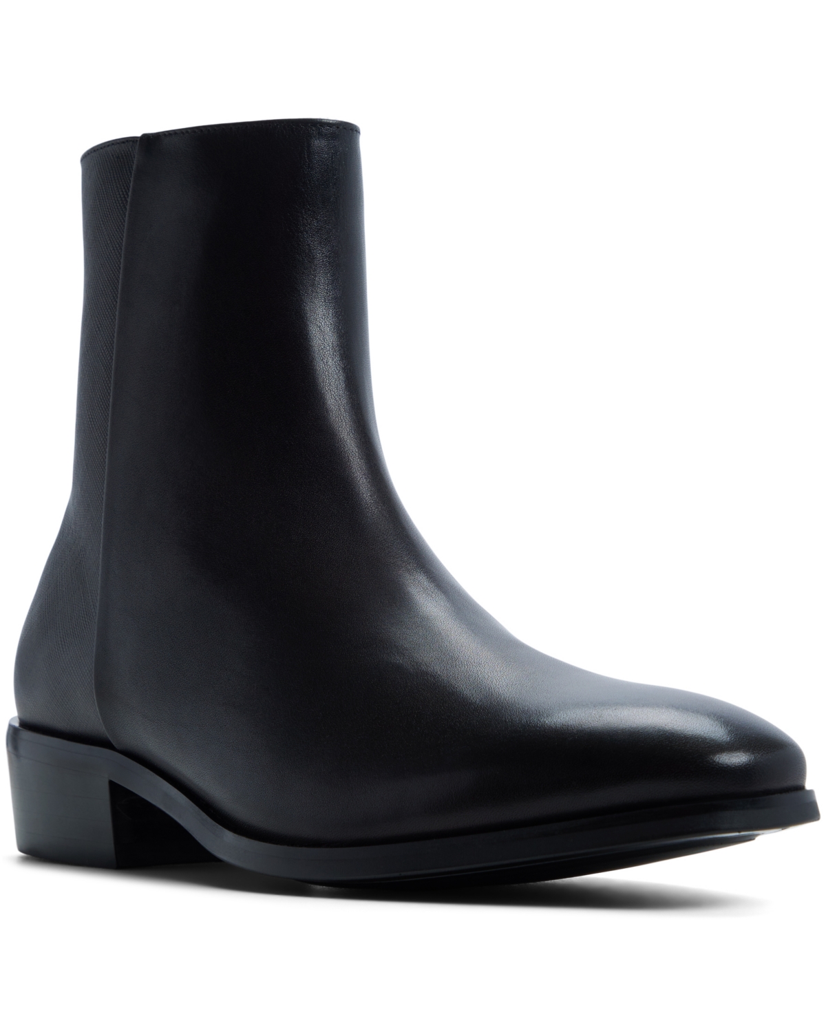 Click here for Aldo Mens Amur Leather Dress Boots - Open Black prices