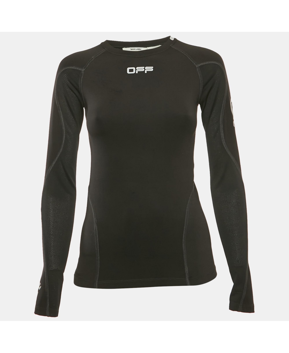 Click here for Pre-Owned Off-White Womens Black Jersey Long Sleev... prices