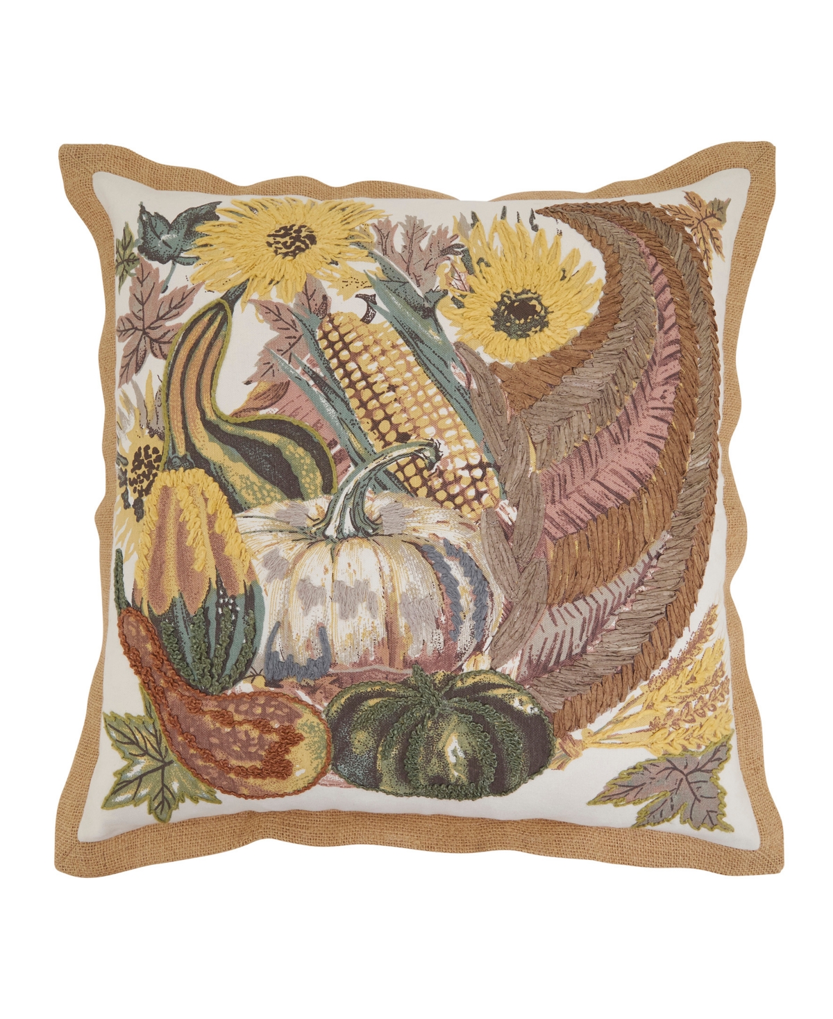 Click here for Saro Lifestyle Embroidered Cornucopia Down Filled... prices