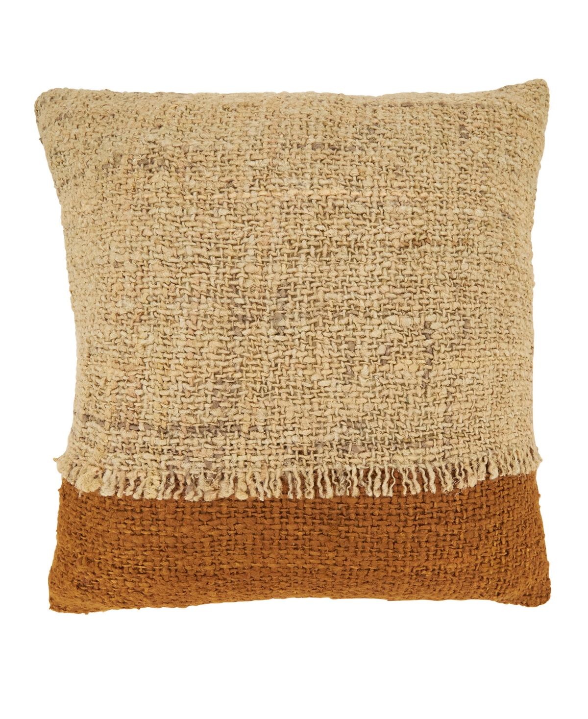 Click here for Saro Lifestyle Two-Tone Fringe Down Filled Decorat... prices