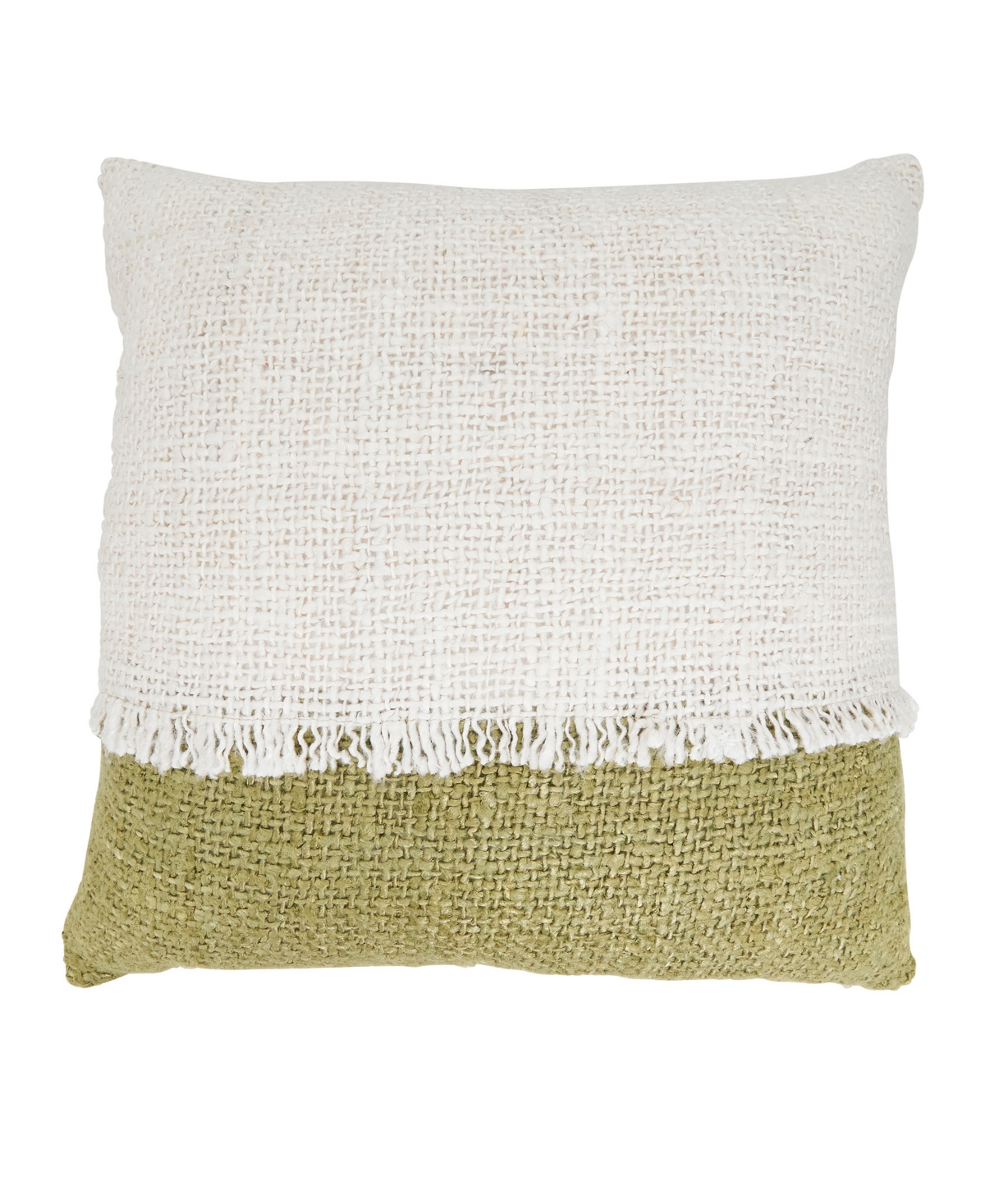 Click here for Saro Lifestyle Two-Tone Fringe Down Filled Decorat... prices