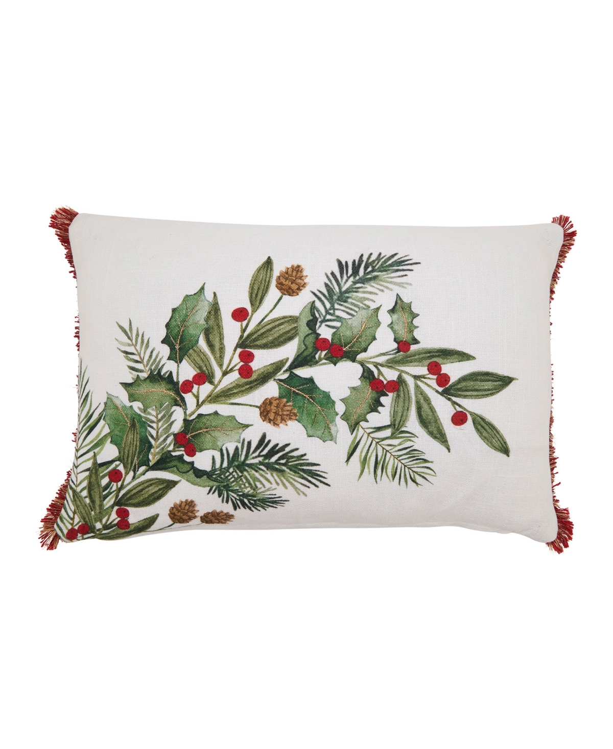 Click here for Saro Lifestyle Holly Branch Down Filled Decorative... prices