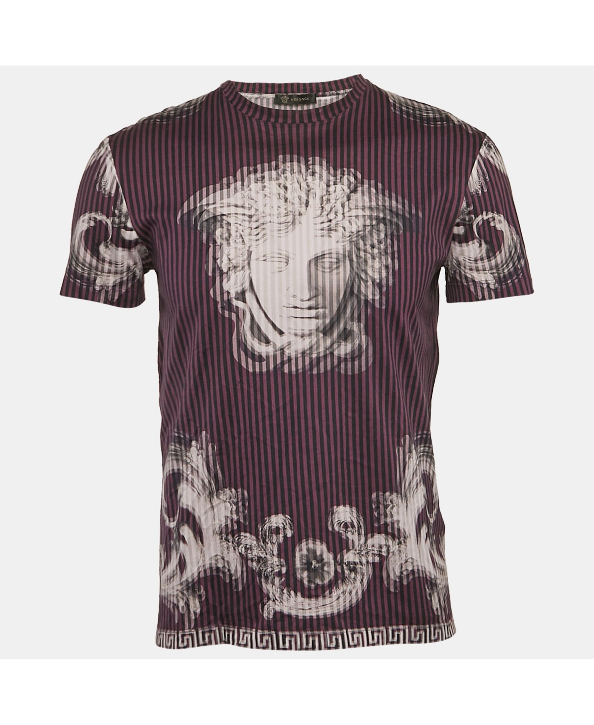 Click here for Pre-Owned Versace Mens Black/purple Medusa Print J... prices