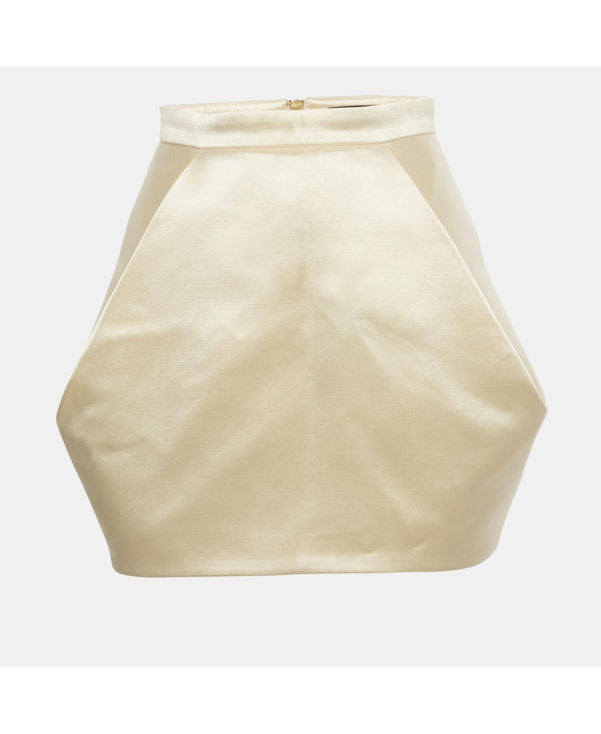 Click here for Pre-Owned Balmain Womens Satin Mini Skirt - Beige/... prices