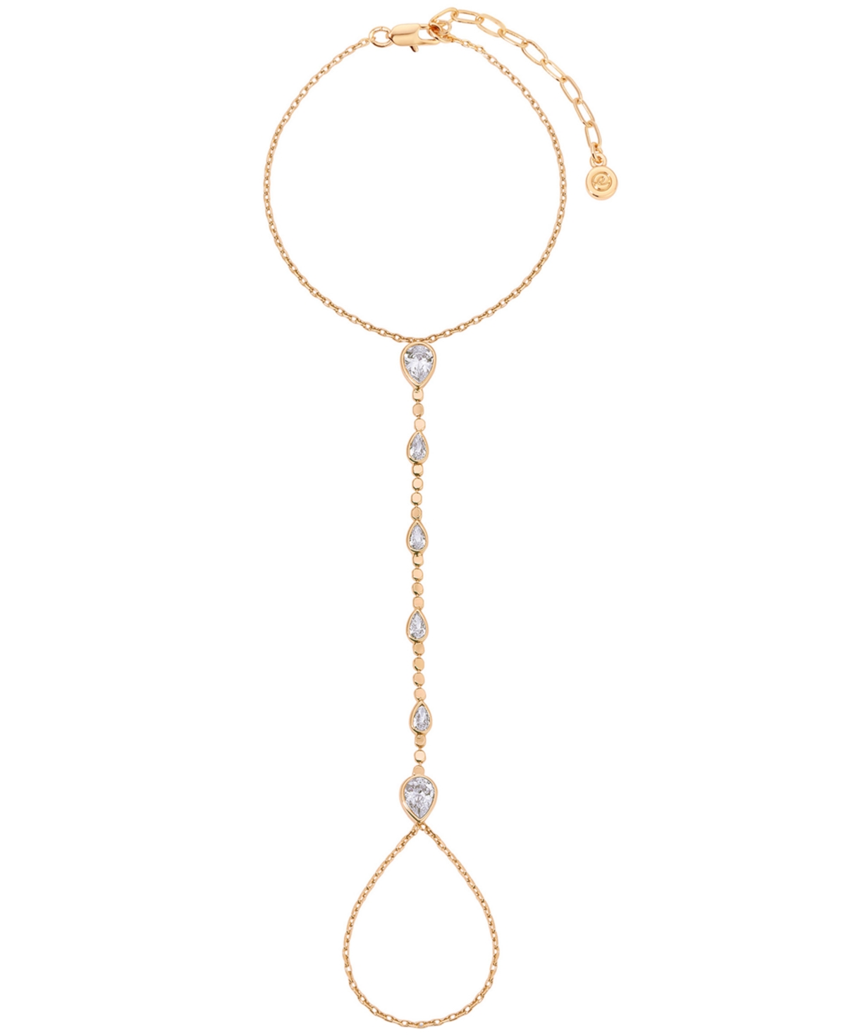 Click here for Ettika Dripping Crystal Hand Chain - Gold prices