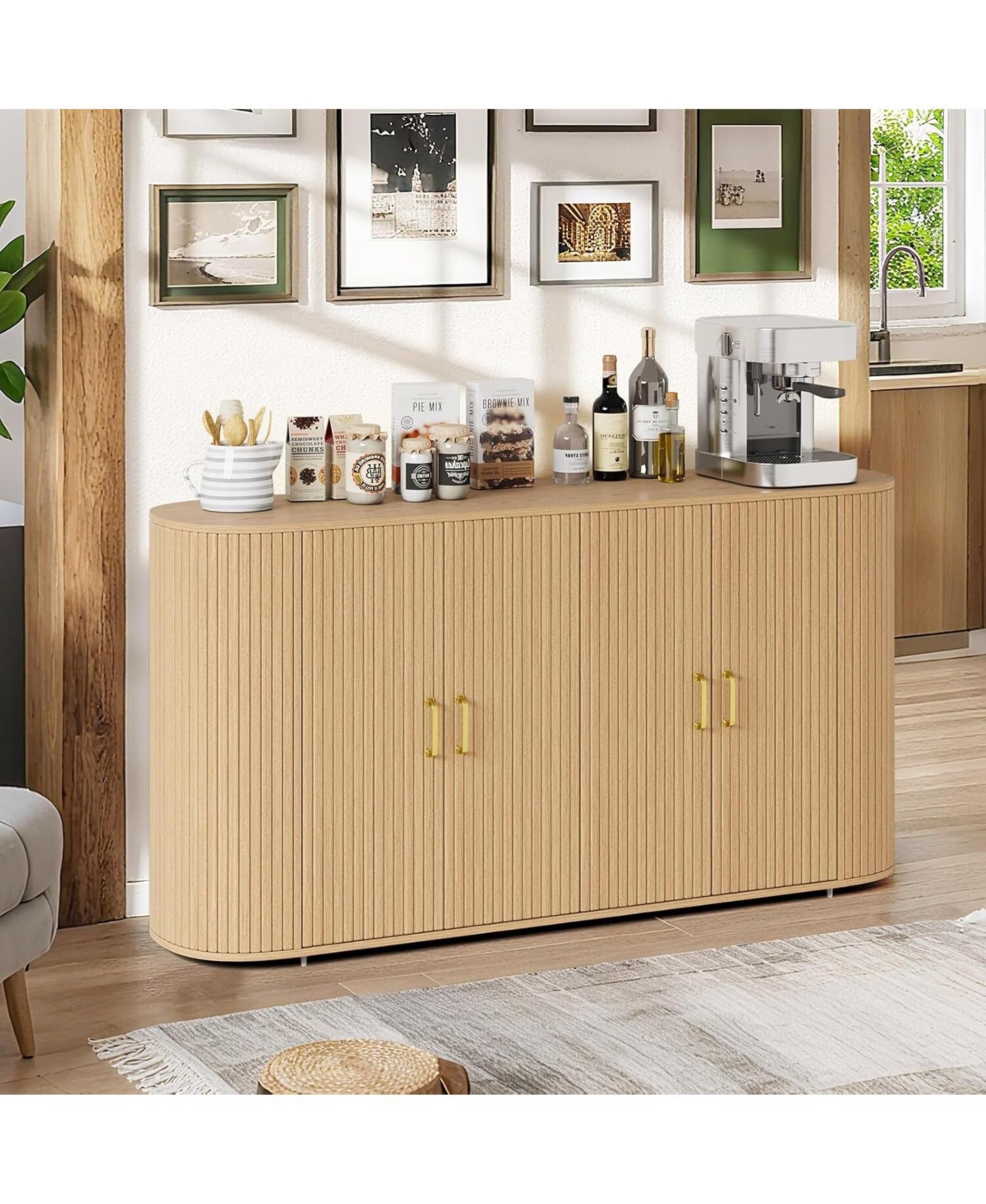 Click here for Gaomon 63" Sideboard Buffet Cabinet with Stor... prices