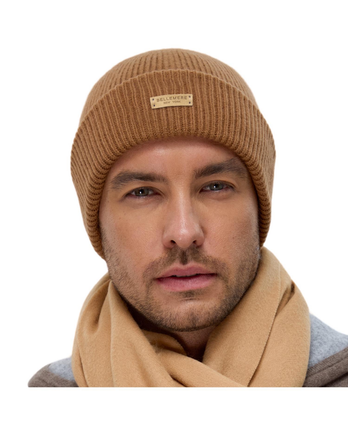 Click here for Bellemere New York Mens Unisex Ribbed Lambswool Be... prices