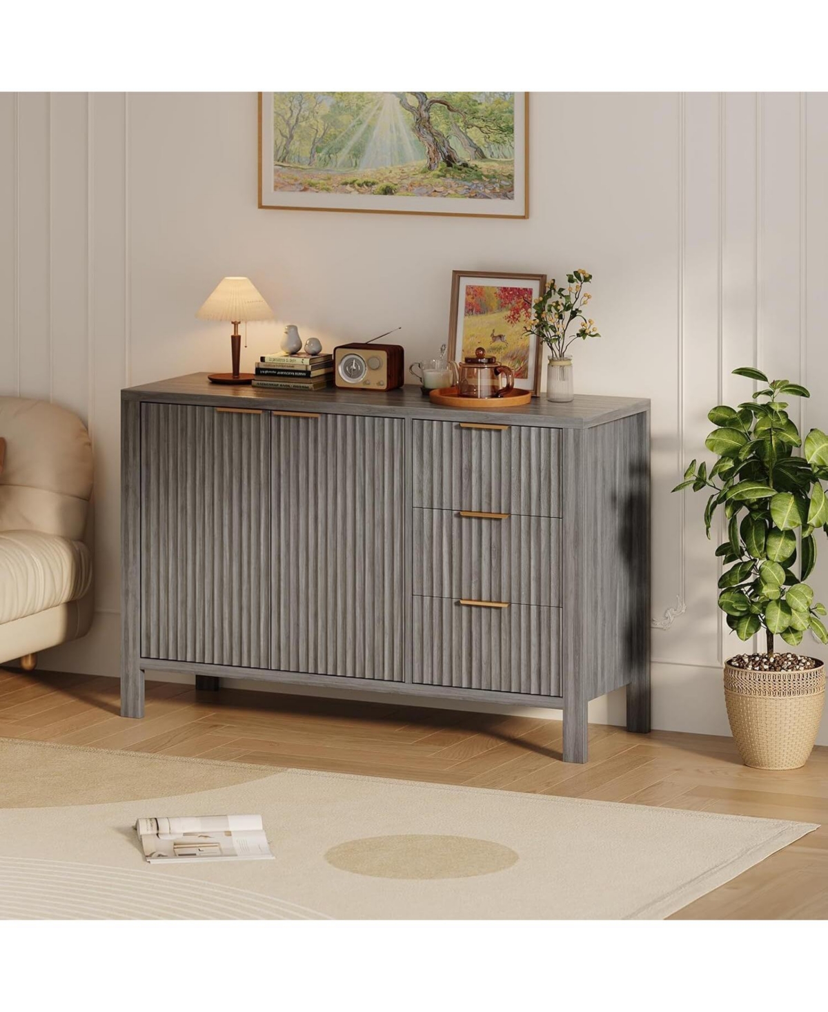 Click here for gaomon 47 Buffet Sideboard Cabinet with 2 Doors &... prices