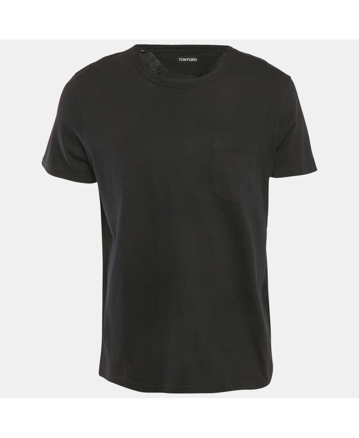 Click here for Pre-Owned Tom Ford Mens Black Cotton Knit Crew Nec... prices