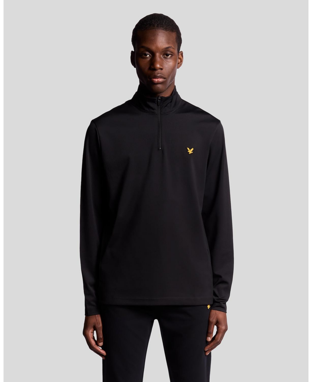 Click here for Lyle & Scott Mens Golf Course Midlayer - Jet black prices