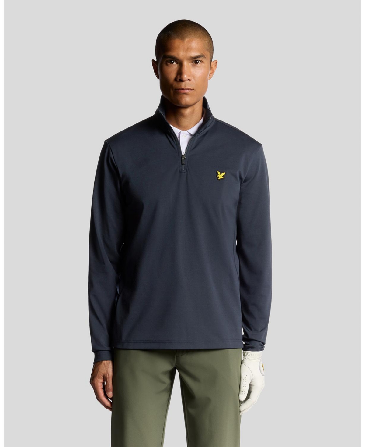 Click here for Lyle & Scott Mens Golf Course Midlayer - Dark navy prices