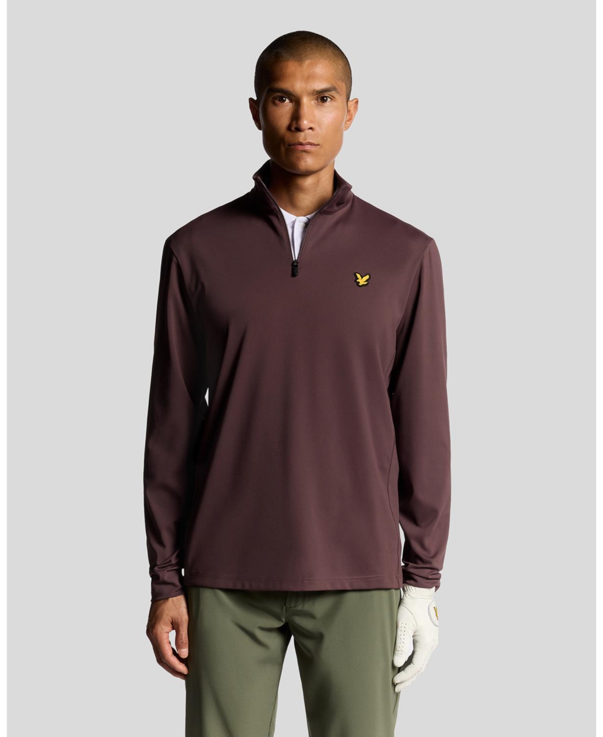 Click here for Lyle & Scott Mens Golf Course Midlayer - Berry prices