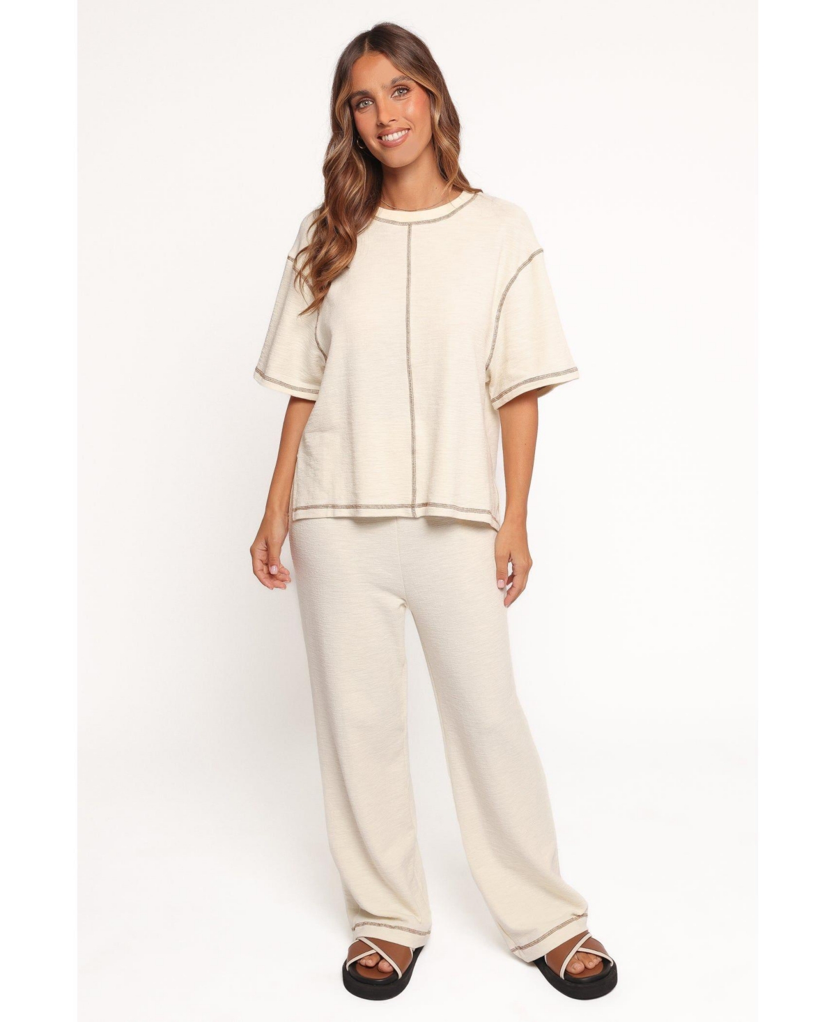 Click here for Petal and Pup Womens Angler Knit Set - Cream prices