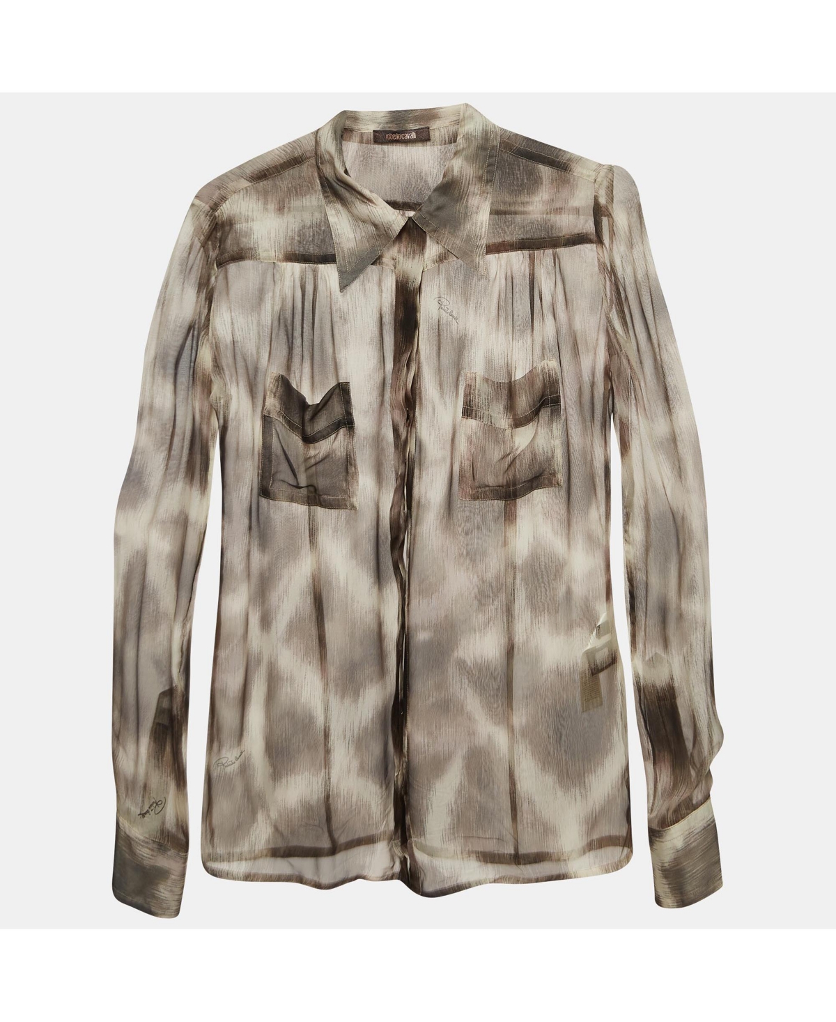 Click here for Pre-Owned Roberto Cavalli Womens Brown Animal Prin... prices