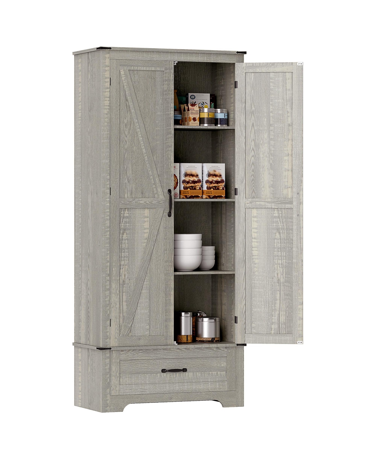 Click here for Homcom 72" Farmhouse Pantry Cabinet  Kitchen... prices
