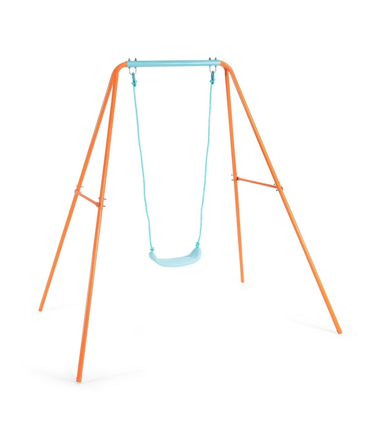Click here for Outdoor Kids Swing Set with Heavy-Duty Metal A-Fra... prices