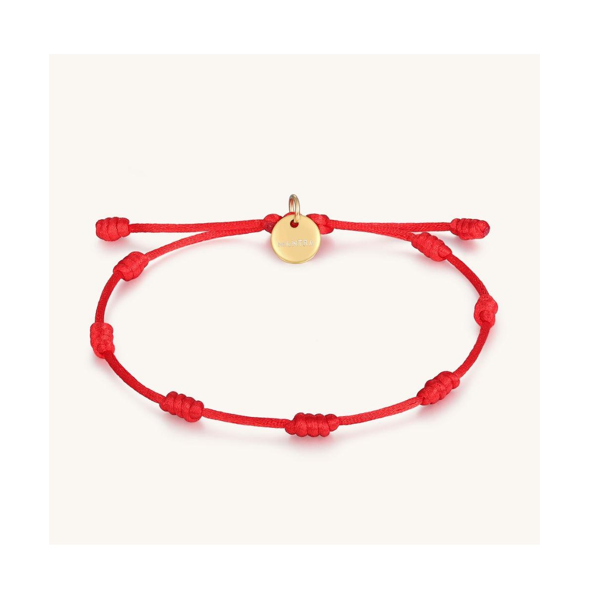 Click here for Mantra Gold 7 Knots of Protection Bracelet Red Sil... prices