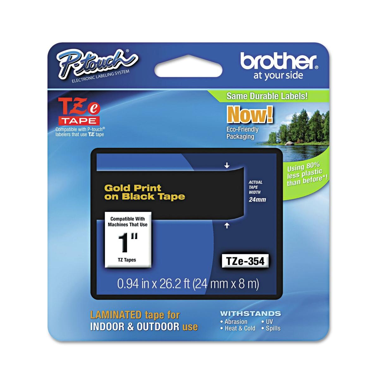 Click here for Brother P-Touch TZE354 0.94 in. x 26.2 ft. TZe Sta... prices