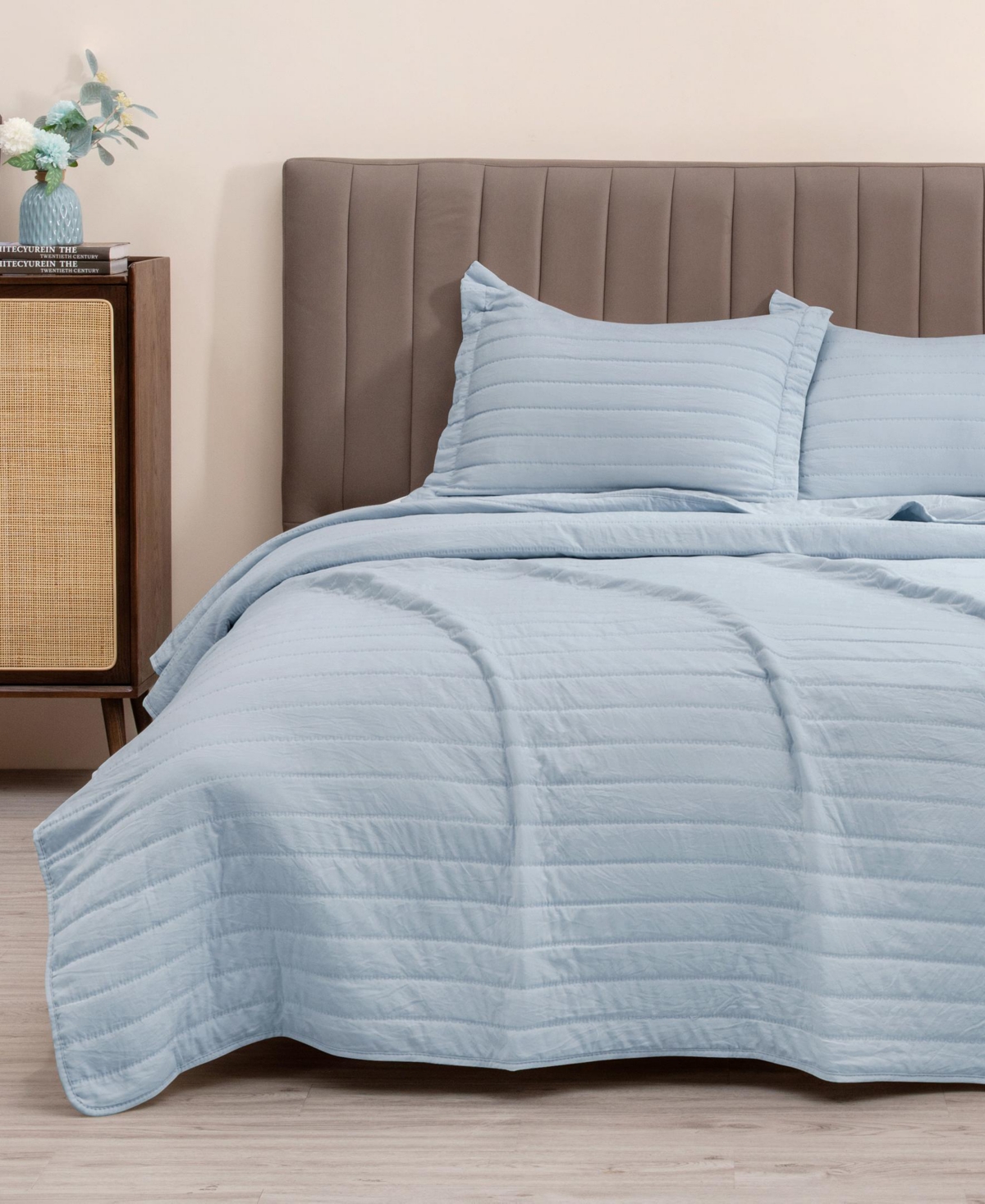 Click here for Linery & Co. Channel Stitch Microfiber Quilt Set W... prices