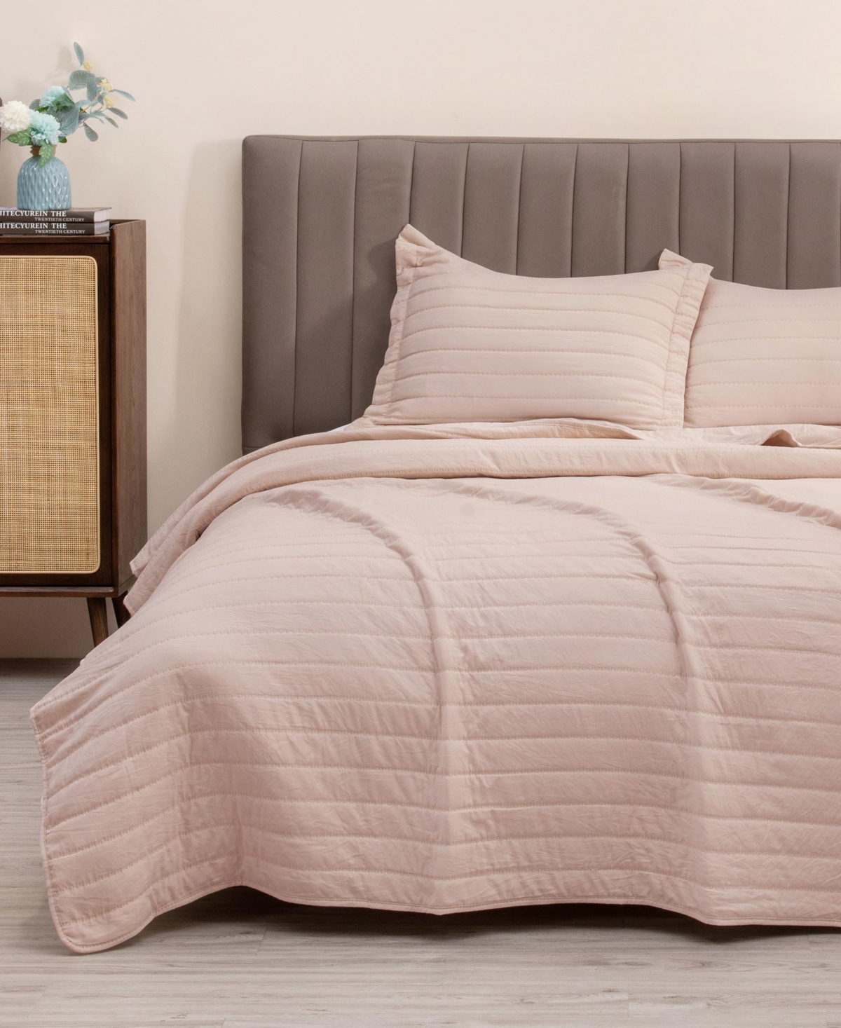 Click here for Linery & Co. Channel Stitch Microfiber Quilt Set W... prices