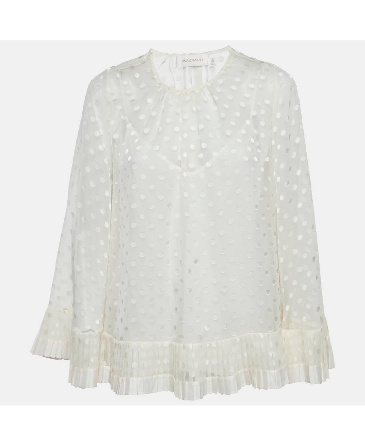 Click here for Pre-Owned Zimmermann Womens Dotted Crepe Fil Coupe... prices