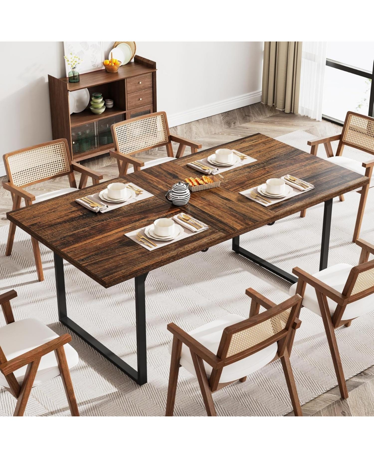 Click here for Tribesigns 63–78.8-Inch Extendable Wood Din... prices