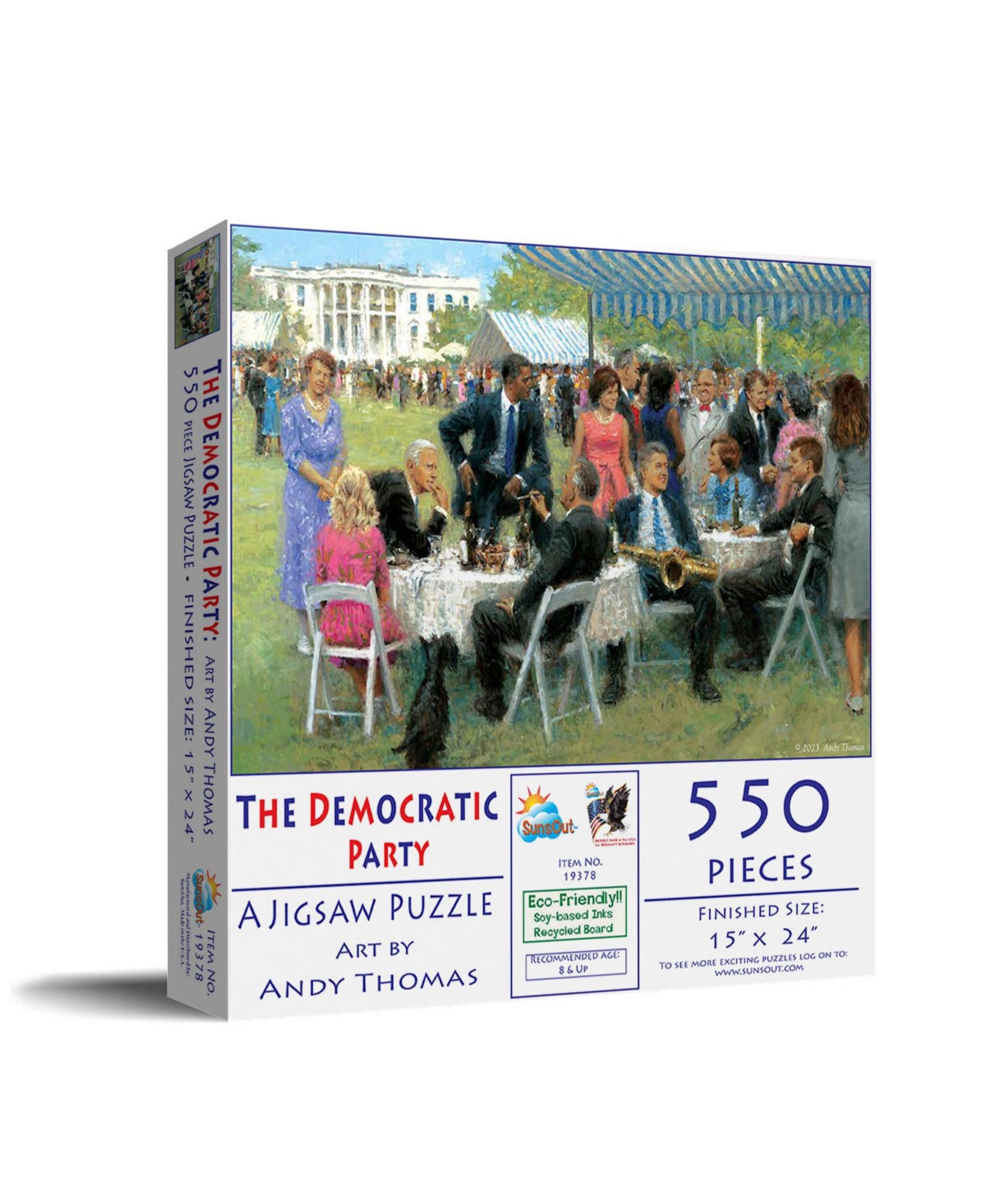 Click here for SunsOut The Democratic Party 550 piece Jigsaw Puzz... prices