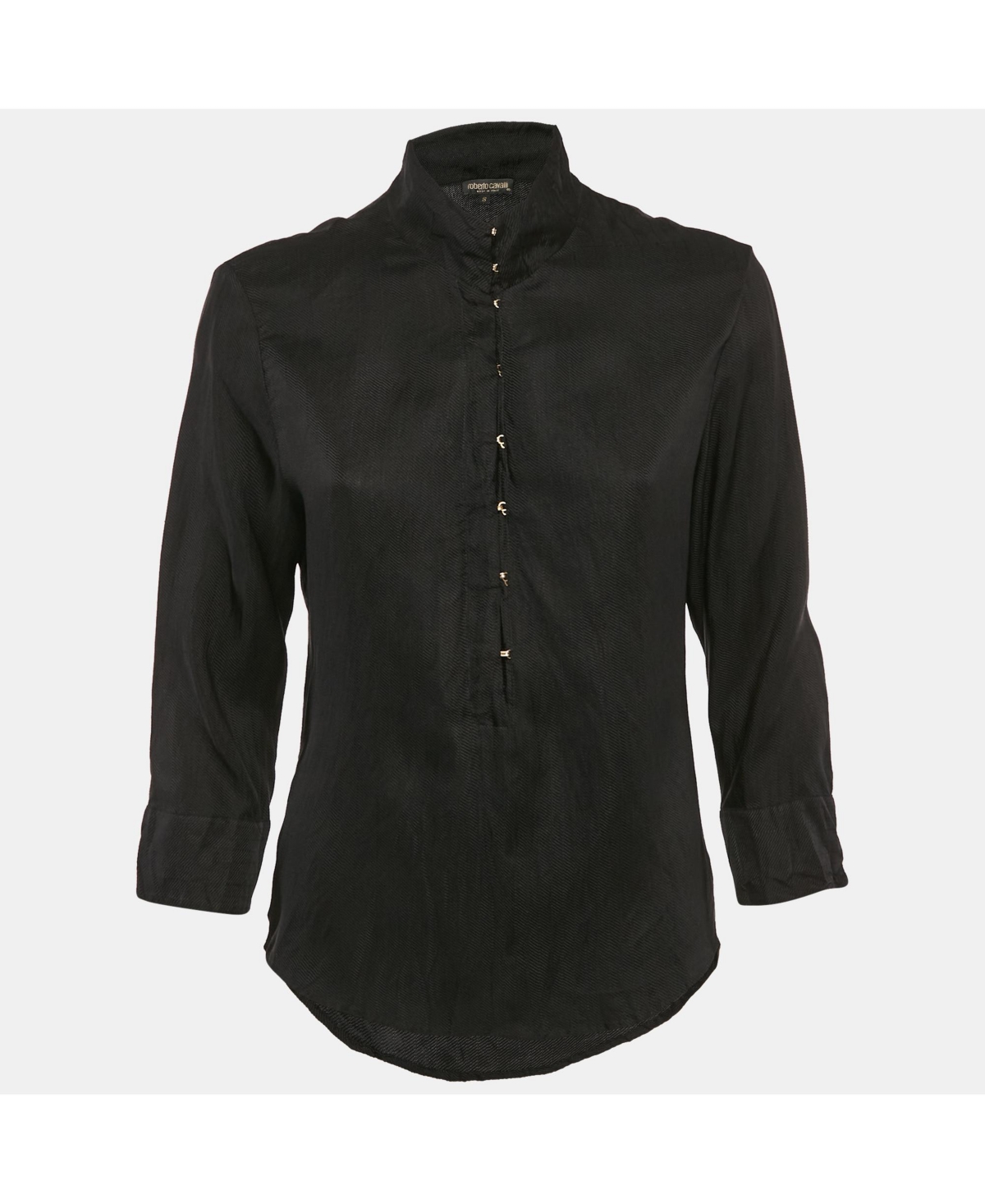 Click here for Pre-Owned Roberto Cavalli Womens Black Crinkled Cr... prices