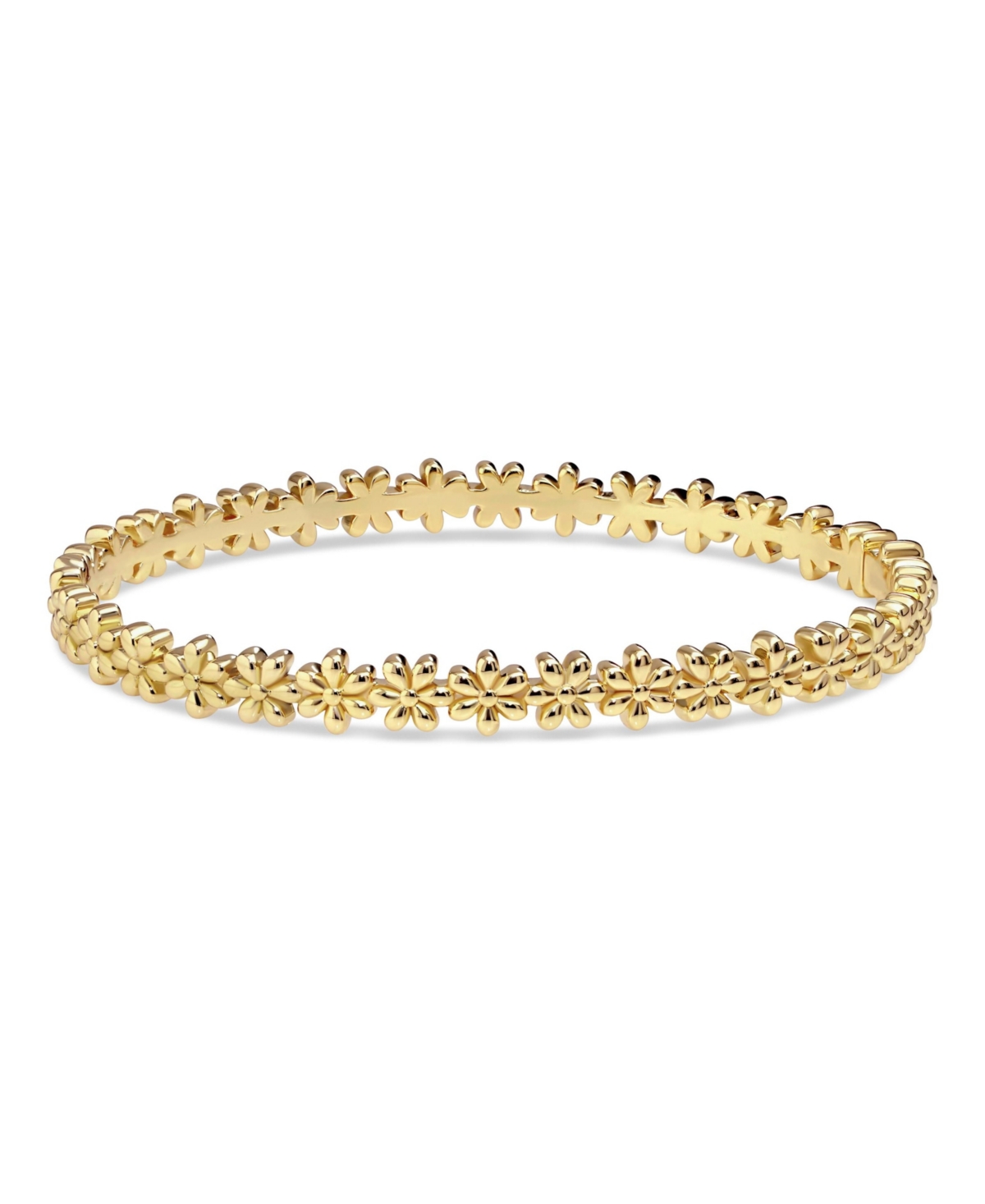 Click here for Devata Daisy Flower Eternity Bangle Bracelet in Go... prices
