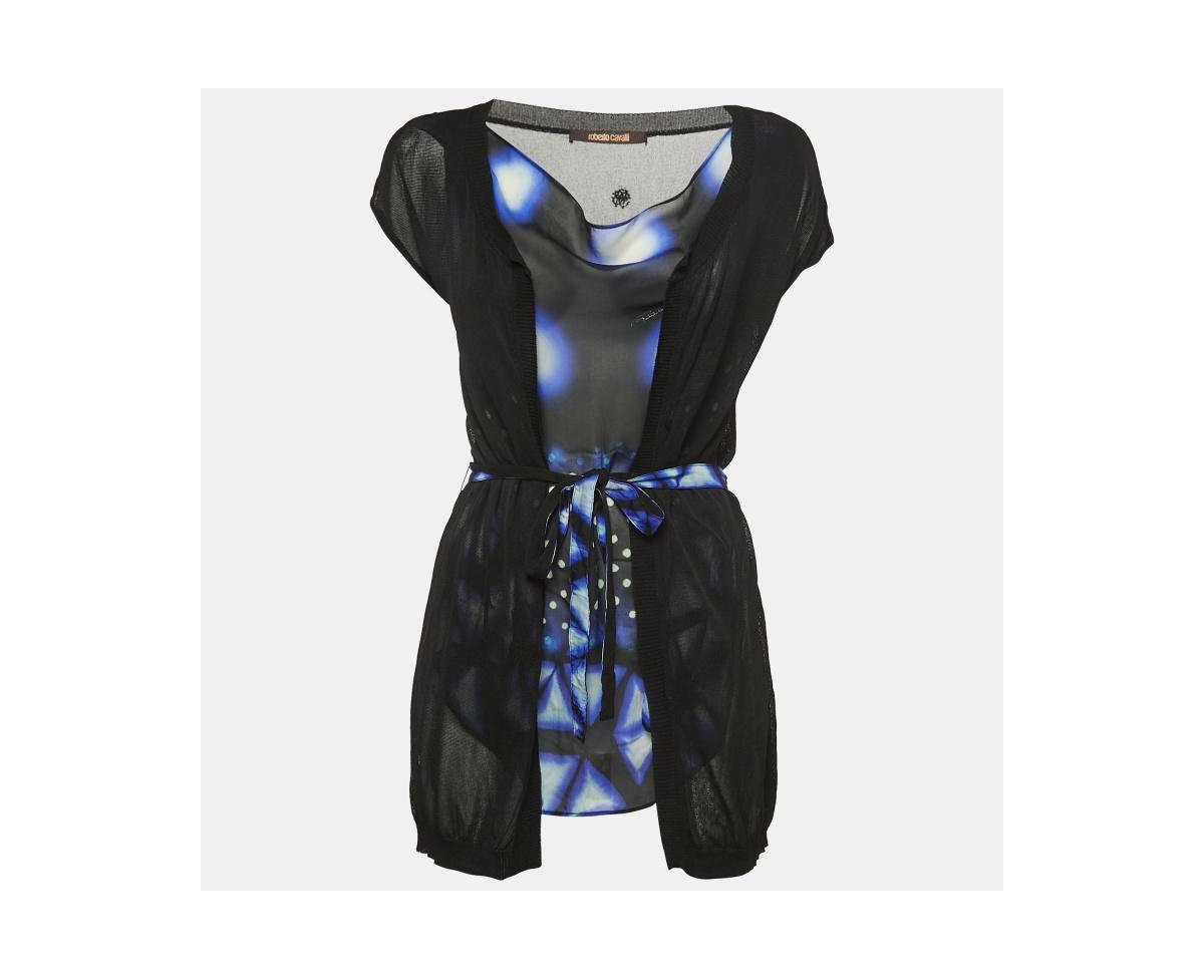Click here for Pre-Owned Roberto Cavalli Womens Silk & Knit Sleev... prices