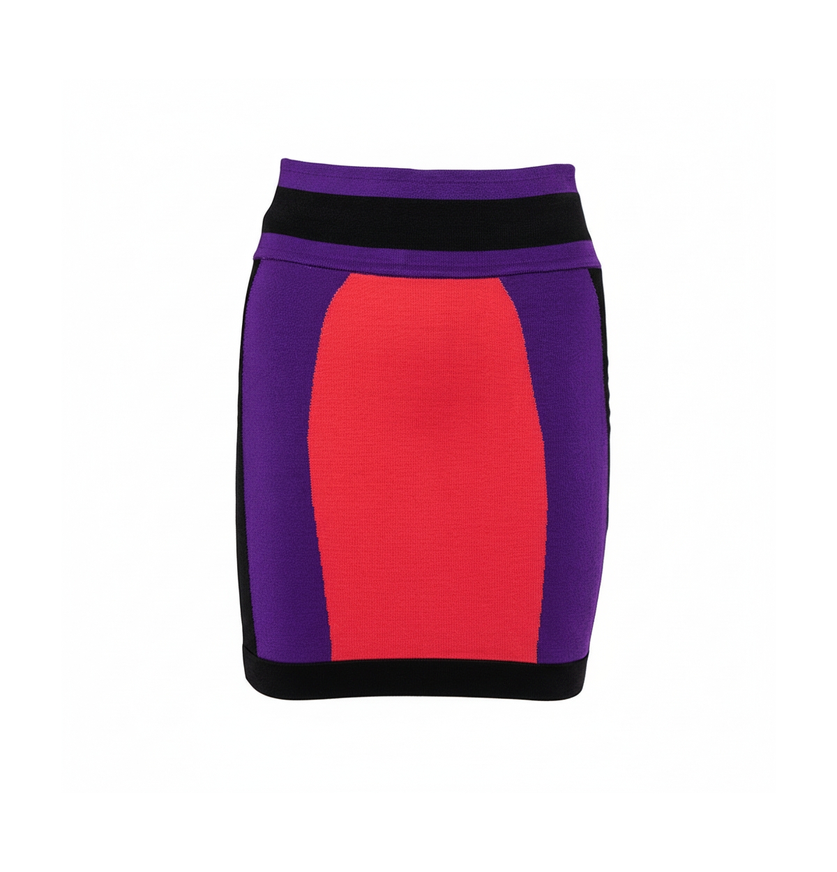 Click here for Pre-Owned Balmain Womens Colorblock Knit Mini Skir... prices