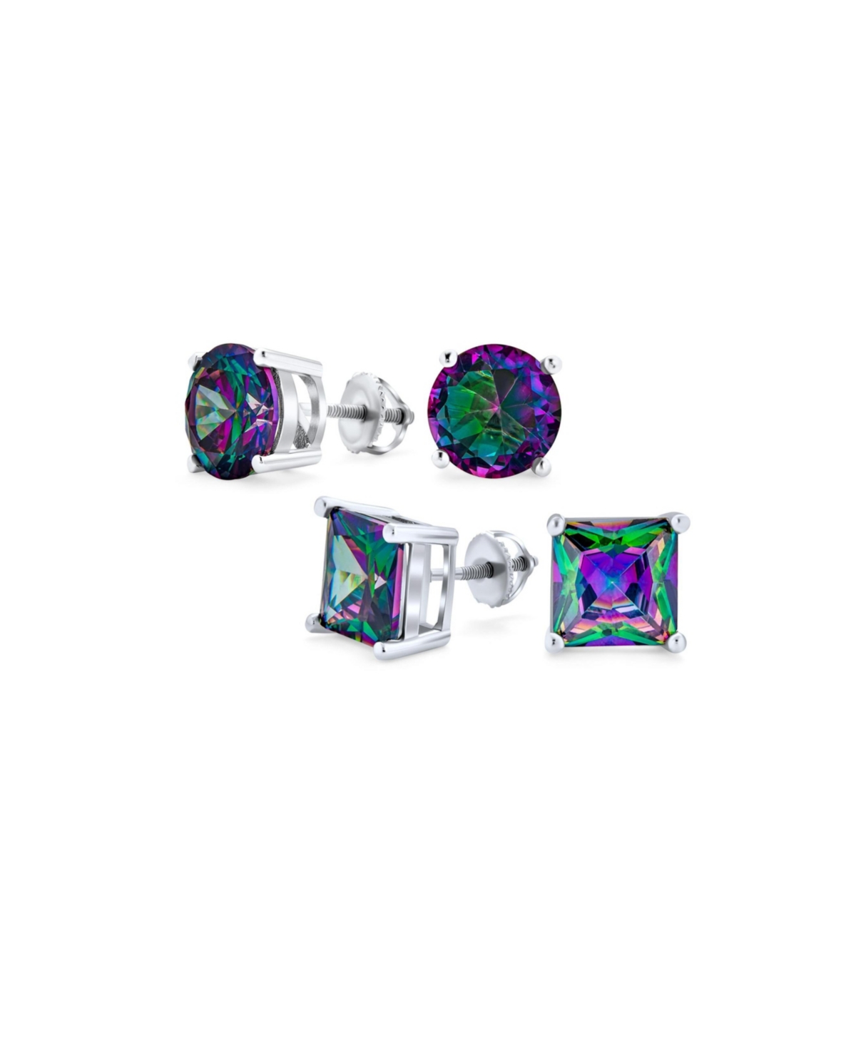 Click here for Bling Jewelry Classic Set of 2 Round & Square Myst... prices