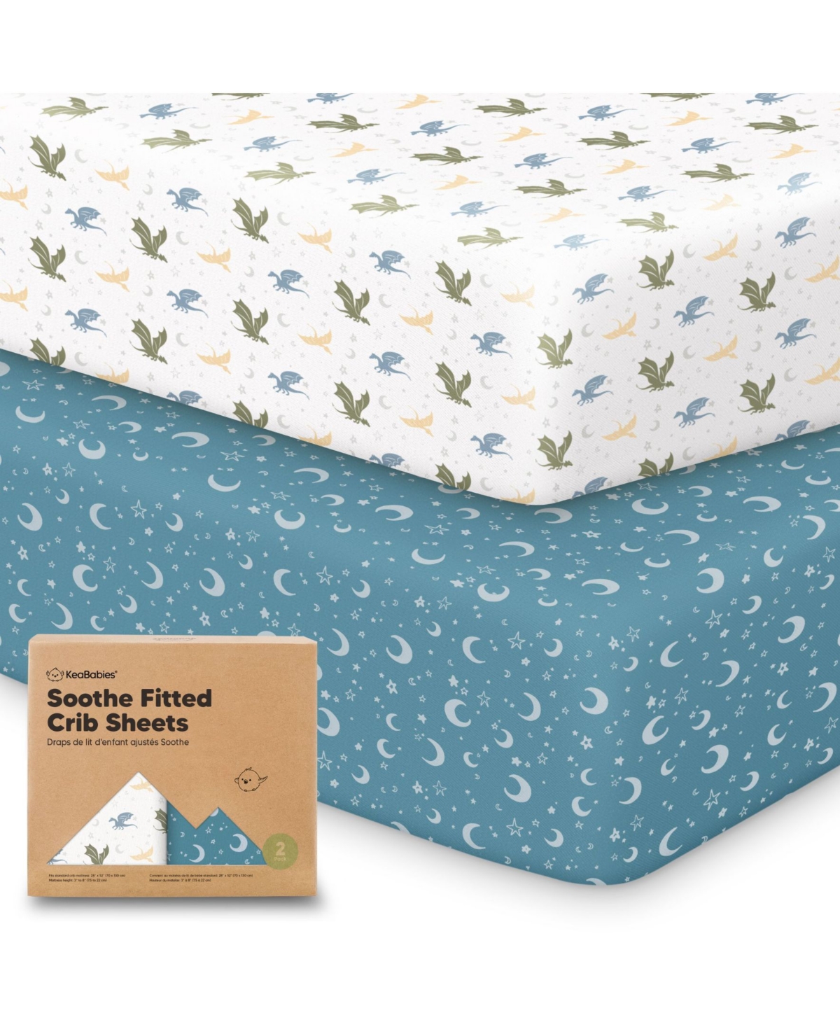 Click here for KeaBabies 2pk Soothe Fitted Crib Sheets Neutral  B... prices