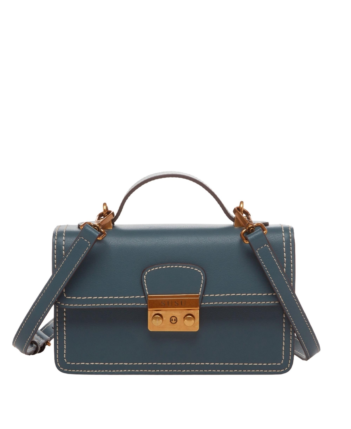 Click here for Susu Top Handle Leather Crossbody Bag Small Purse... prices