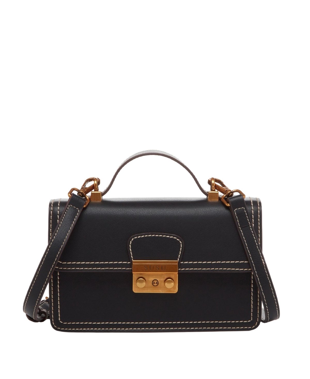 Click here for Susu Top Handle Leather Crossbody Bag Small Purse... prices