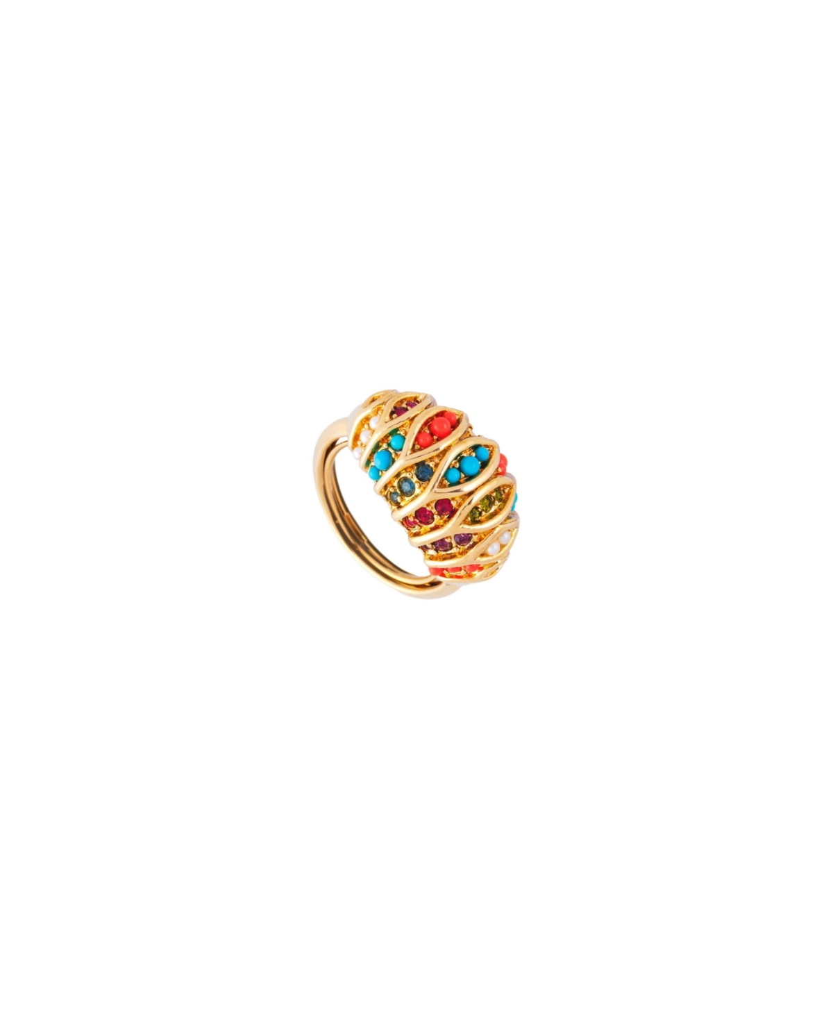 Click here for Susan Caplan 1980s Vintage DOrlan Colourful Ring -... prices
