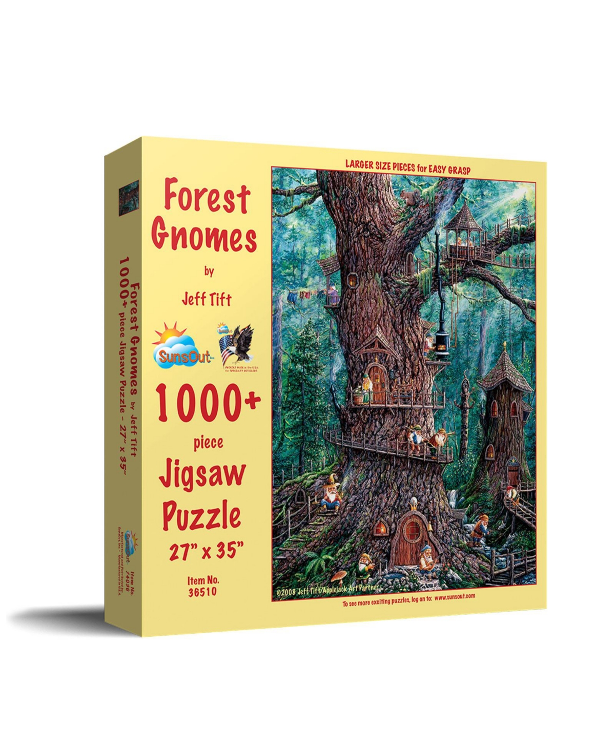 SunsOut Forest Gnomes 1000 piece Jigsaw Puzzle for Adults Large Pieces