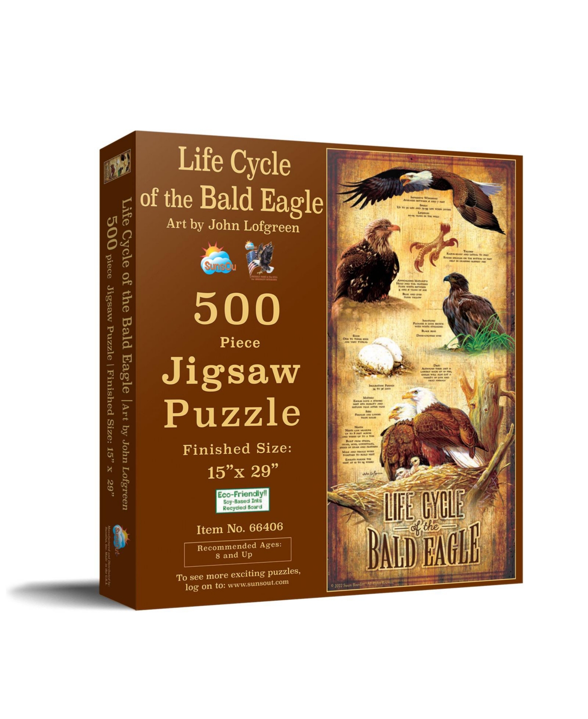 Click here for SunsOut Life Cycle of the Bald Eagle 500 piece Jig... prices