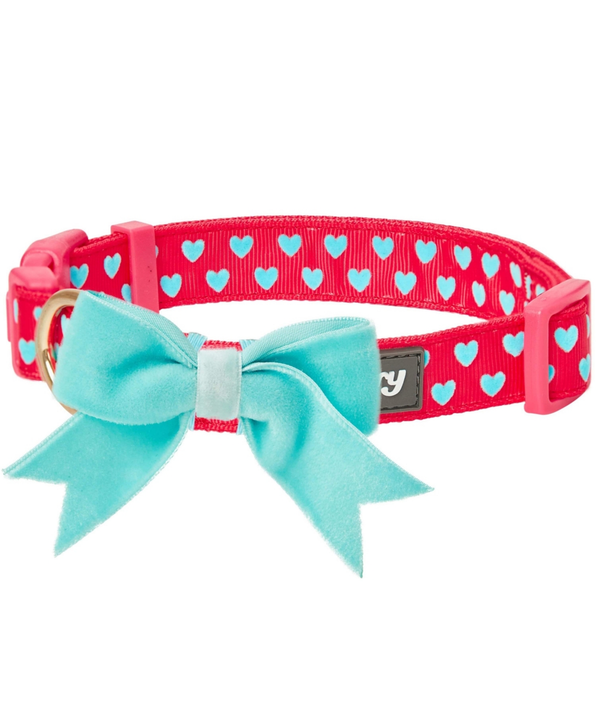Click here for Blueberry Pet Velvety Polka Dot Dog Collar with wi... prices