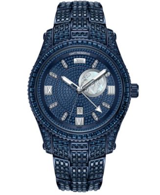 Jbw Women's Reserve Jet Crystal Diamond (0.115 ct. t.w.) Swiss ...