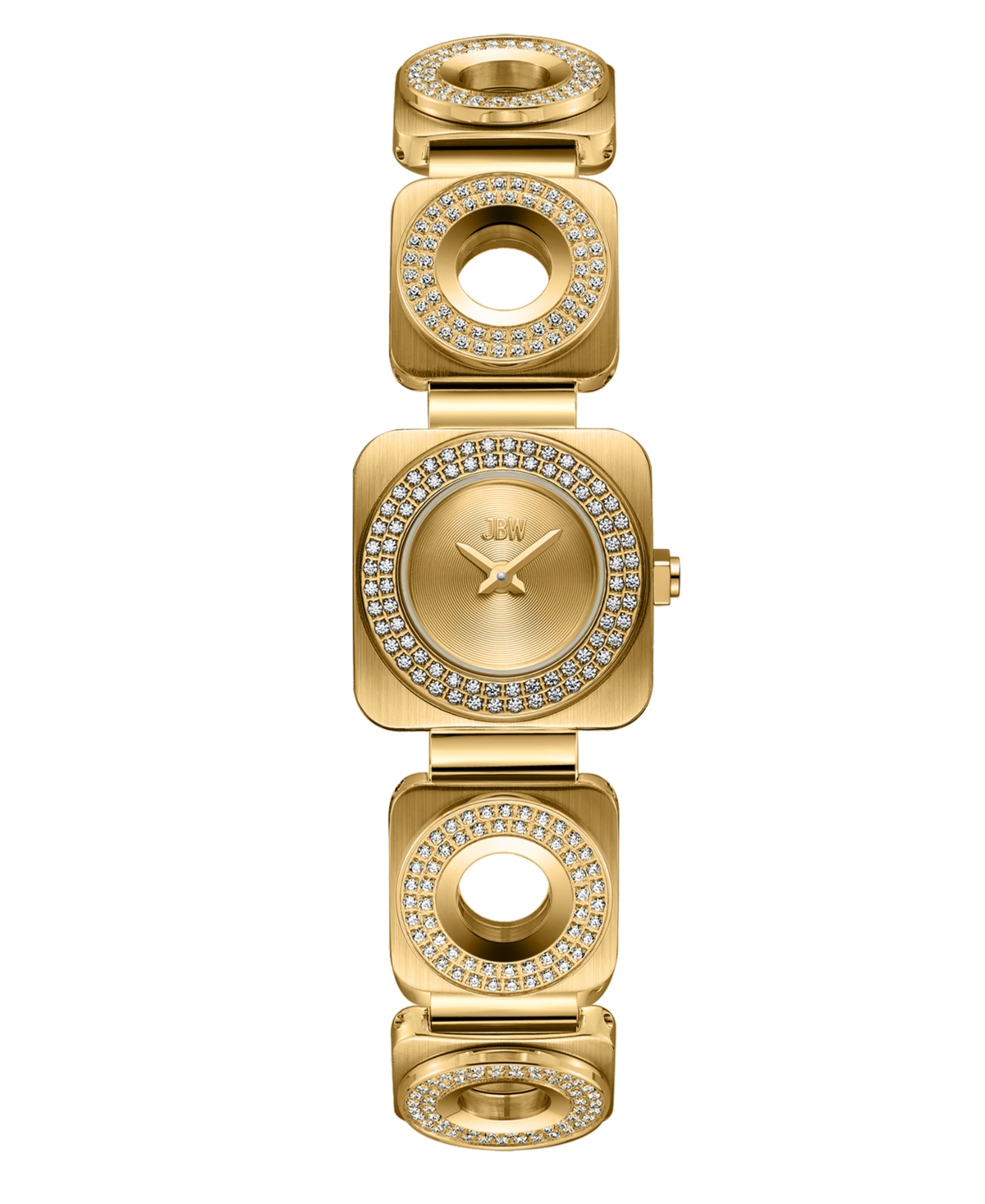 Click here for Jbw Womens Chasm Swiss Quartz 18k Gold-Plated Stai... prices