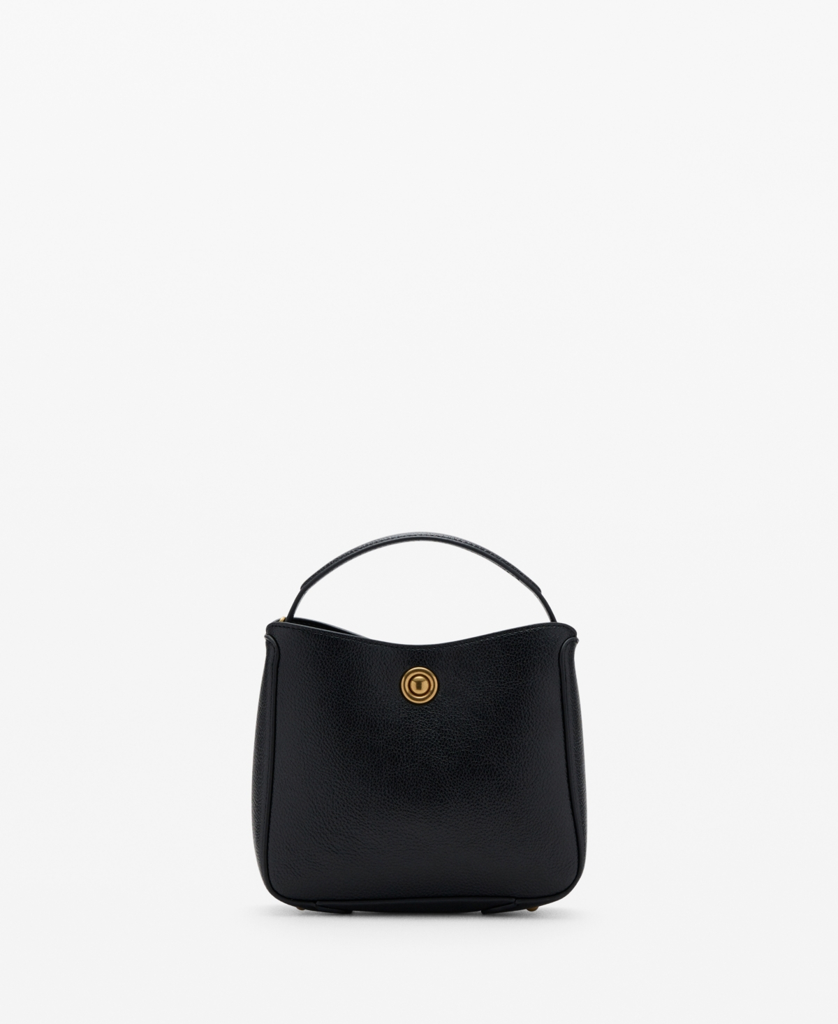 Click here for Mango Womens Metal Detail Small Bucket Bag - Black prices
