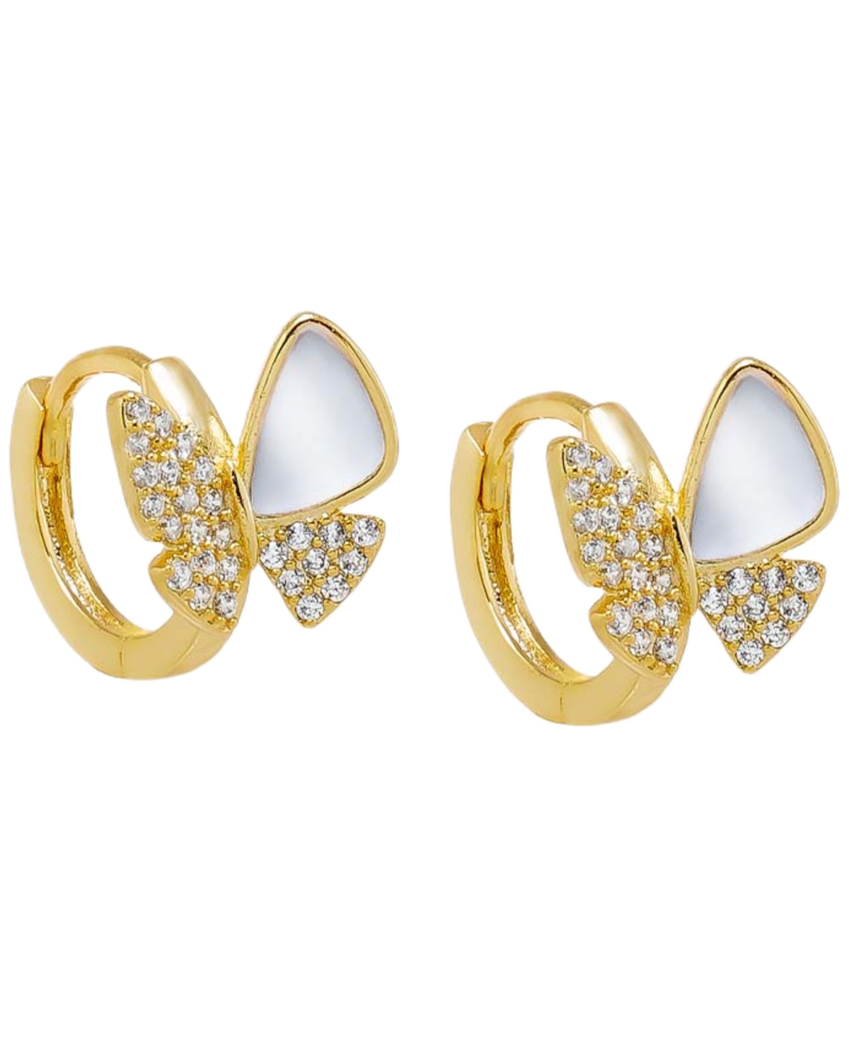 Click here for by Adina Eden Gold Plated Pave X Mop Butterfly Hug... prices