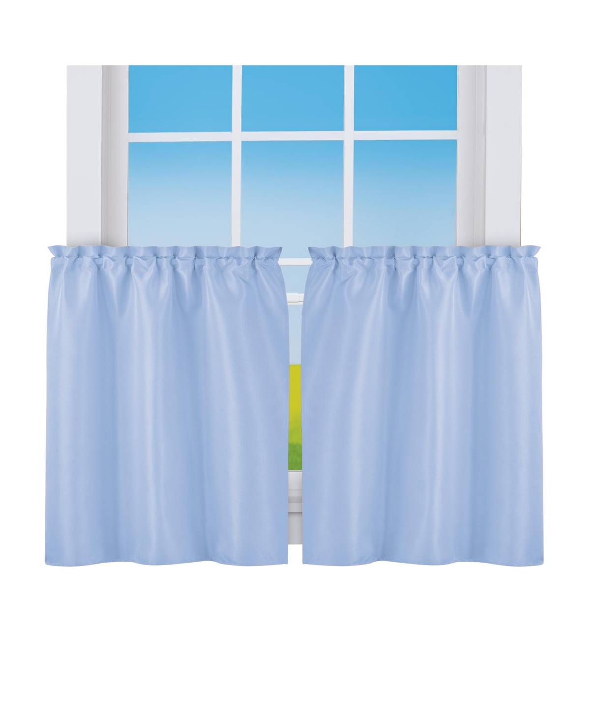 Click here for Collections Etc 5-Piece Ruffled Trim Tiers & Panel... prices