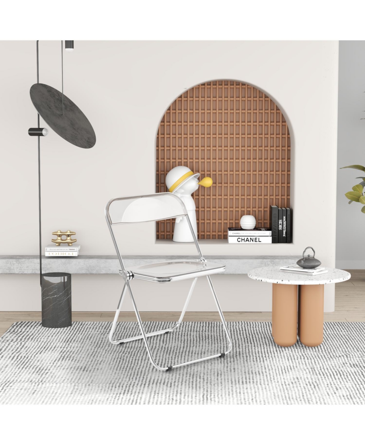 Click here for Streamdale Transparent Ghost Folding Chair - Acryl... prices