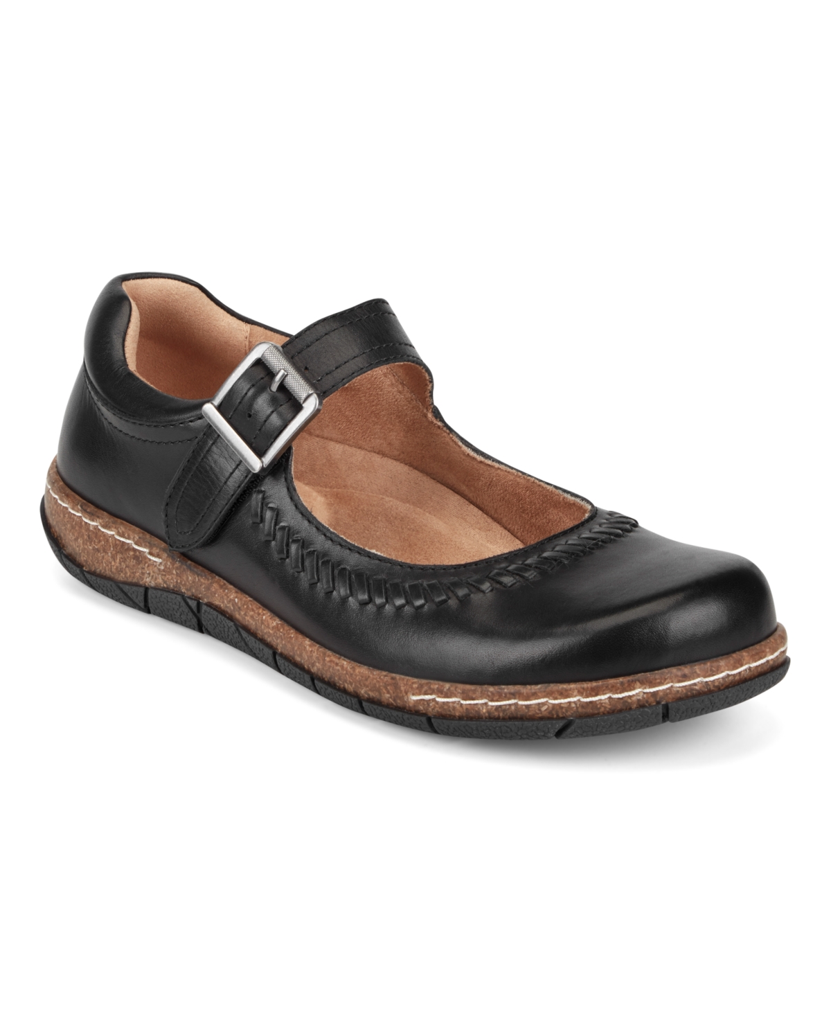 Click here for Earth Womens Erie Round Toe Mary Jane Flats - Blac... prices