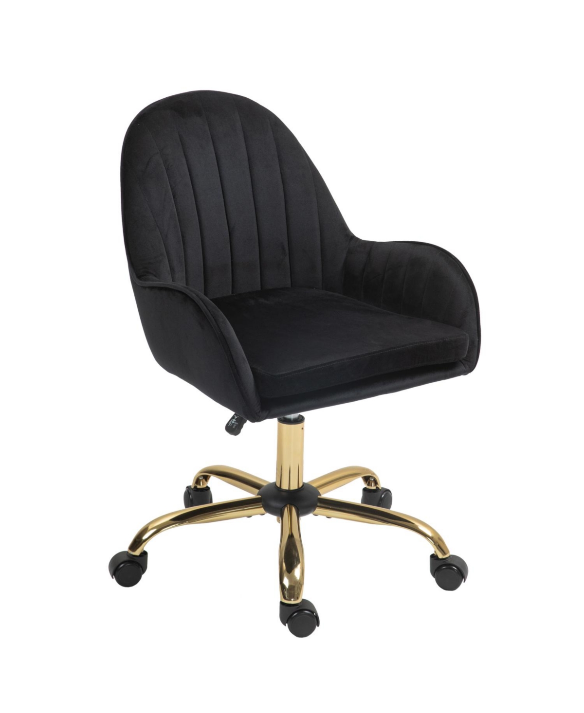 Click here for Streamdale Velvet Home Office Chair with Wheels  G... prices