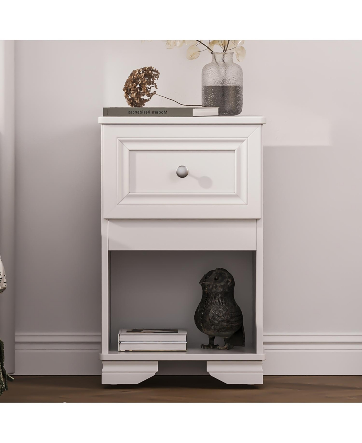 Click here for Streamdale Elegant Nightstand Classic Gray Bedside... prices